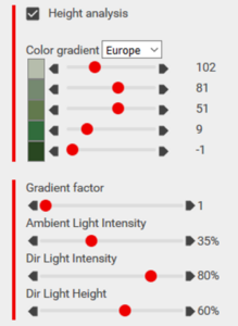 Height Analysis - HELIOS 3D | HELP CENTER